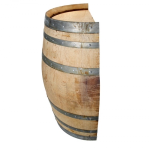 HALF OAK BARREL OPEN BACK – Barry's Barrels